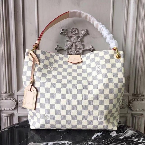 Louis Vuitton Graceful Pm Damier Azur Reviewed | semashow.com