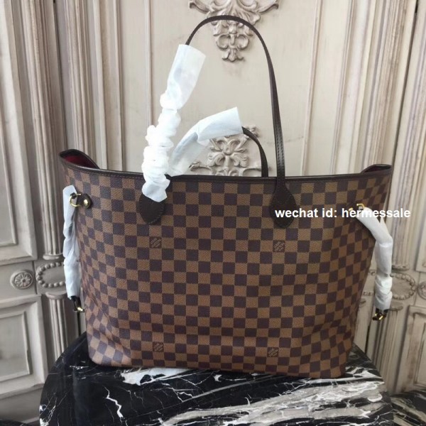 Louis Vuitton N41357 Neverfull GM Damier Ebene Canvas